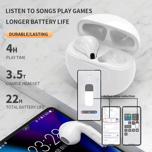 Original Pro 6 TWS Wireless Bluetooth Headphones – JumbleUS